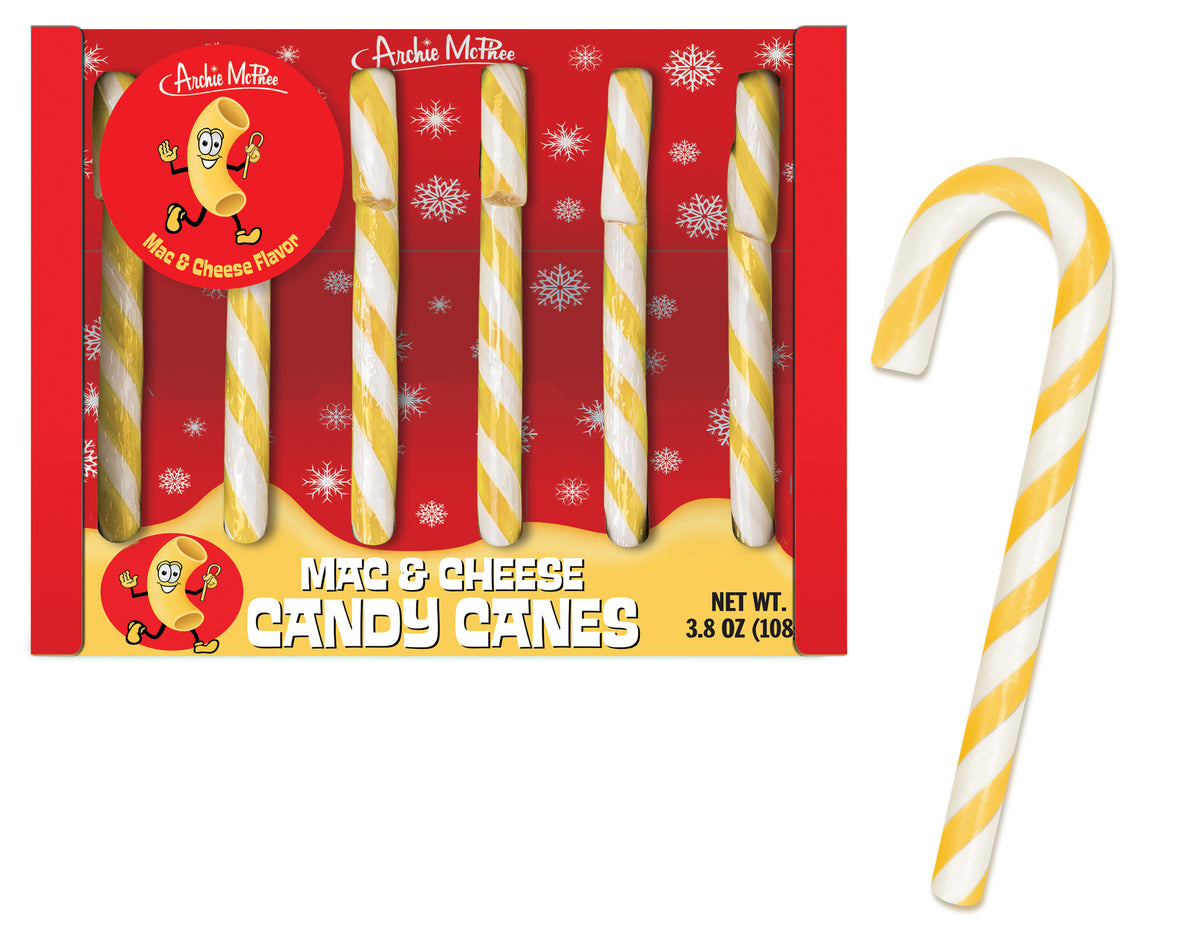 Mac & Cheese Flavored Candy Canes - Bizarre Christmas Gag Joke - Archi ...