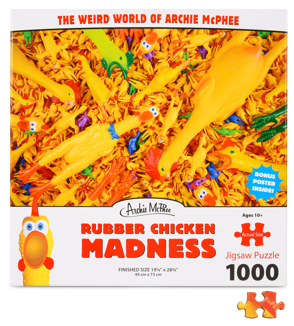 Rubber Chicken Madness Puzzle, 1000 pieces – Giggle Novelties