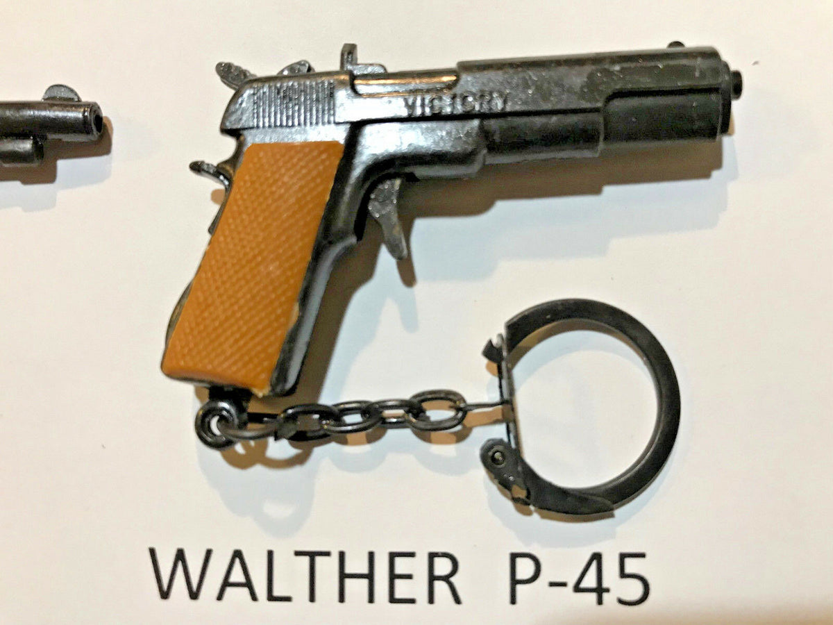 6 Vintage Die-Cast Metal Cap Gun Pistol Key Chains - 80's die cast ass ...