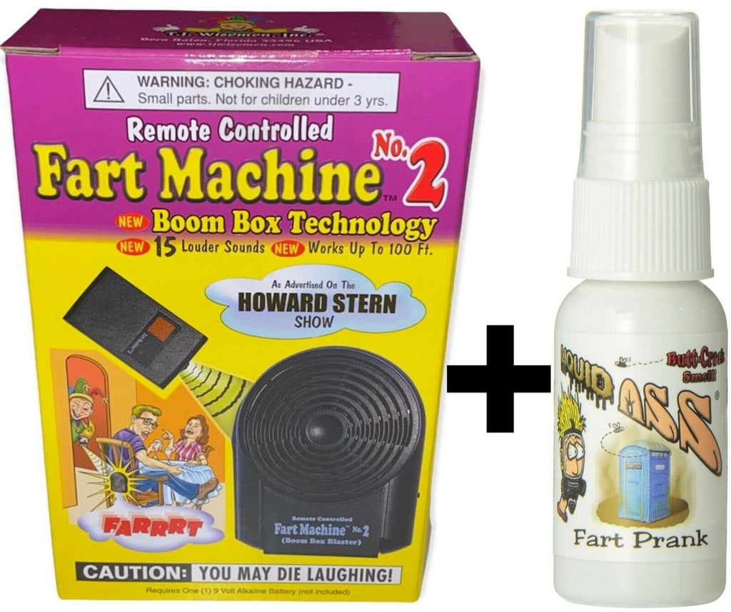 Fart Machine #2 with Remote & Liquid Ass Spray Combo – Giggle Novelties