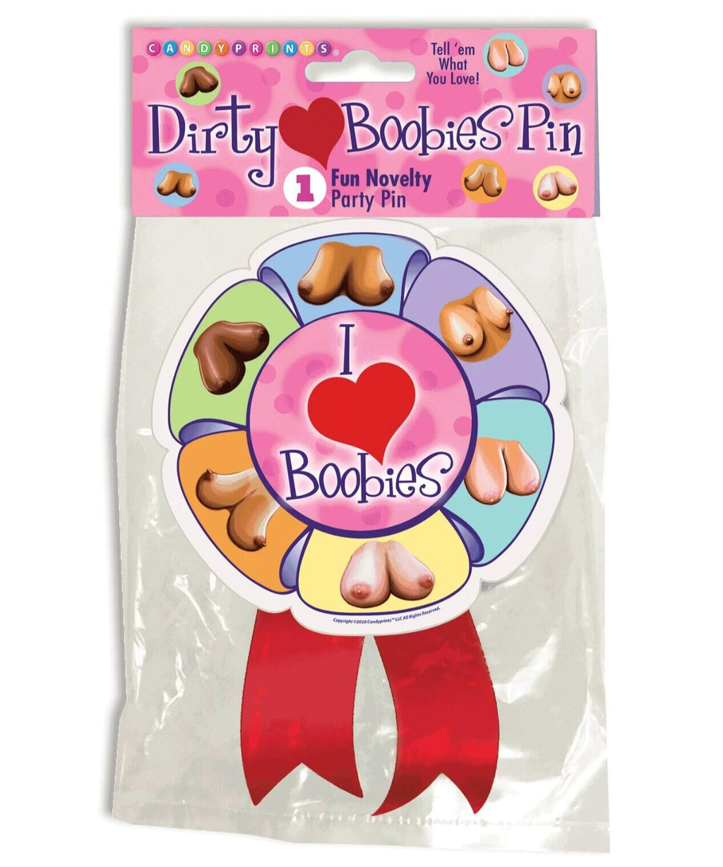 I ️ Boobies Pin - Fun Bachelor Party Accessory – Giggle Novelties