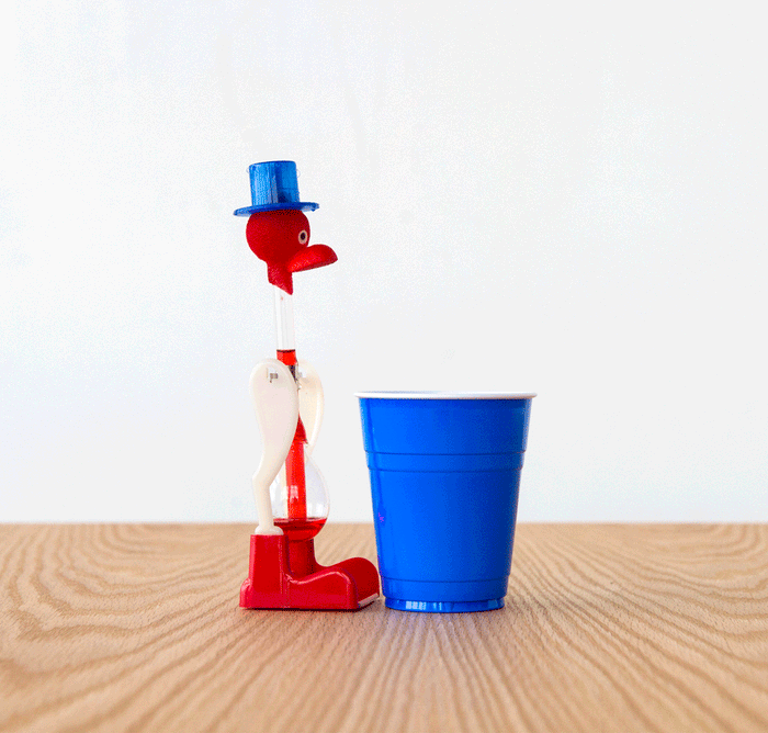 Original Drinking Bird – Retro Science Toy 🐦Perpetual Motion Desk Gadg ...