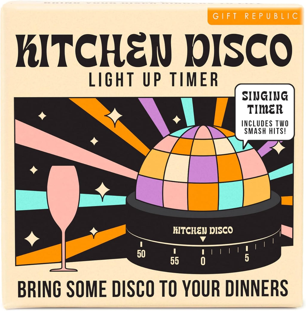 ⏱️ Kitchen Disco Timer – Light-Up 60-Minute Cooking Gadget USB Recha ...