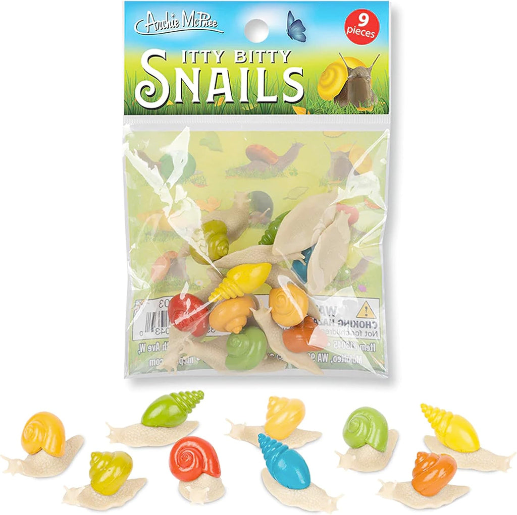 Itty Bitty Snails (Bag of 9) - Mini Garden Figurines – Giggle Novelties