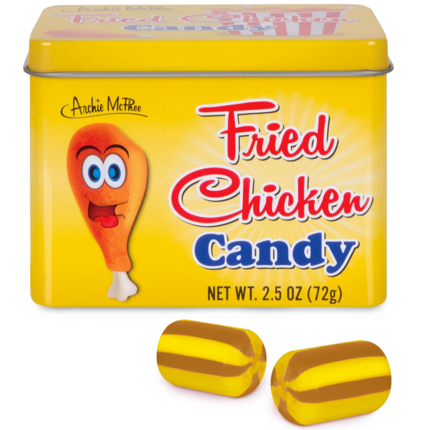 Fried Chicken Flavored Candy - Cool Retro Tin Gift Box – Giggle Novelties