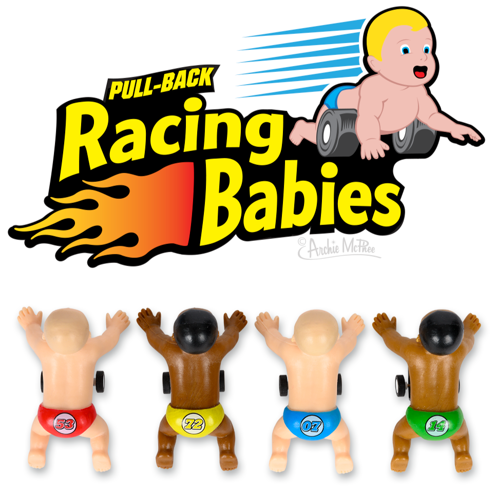 Racing Babies (set of 4) Funny Pull Back Baby Race Toys – Giggle Novelties
