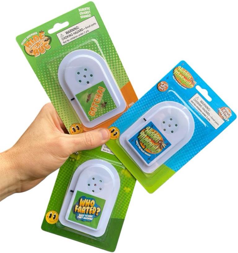SET OF 3 Hide Cricket • Fart • Mosquito Bug Prank Gag Joke Sound Noise ...