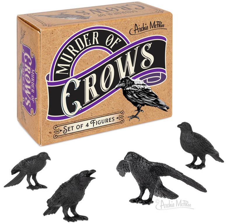Murder of Crows Figures Set of 4 - Horror Craft Decorations – Giggle ...